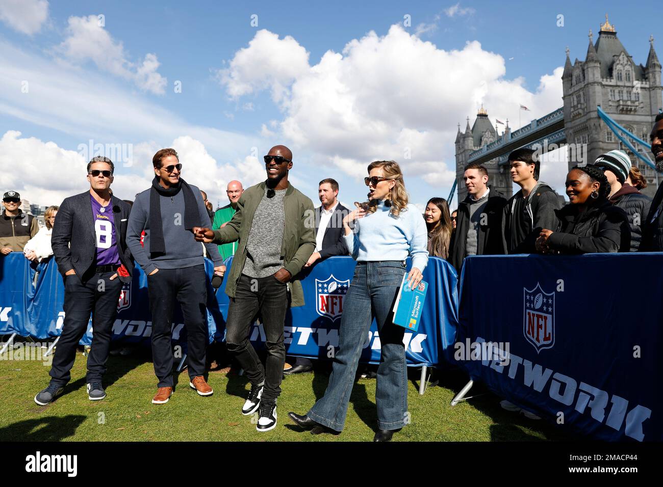 From left, Kyle Brandt, Peter Schrager, Jason McCourty, and Jamie ...
