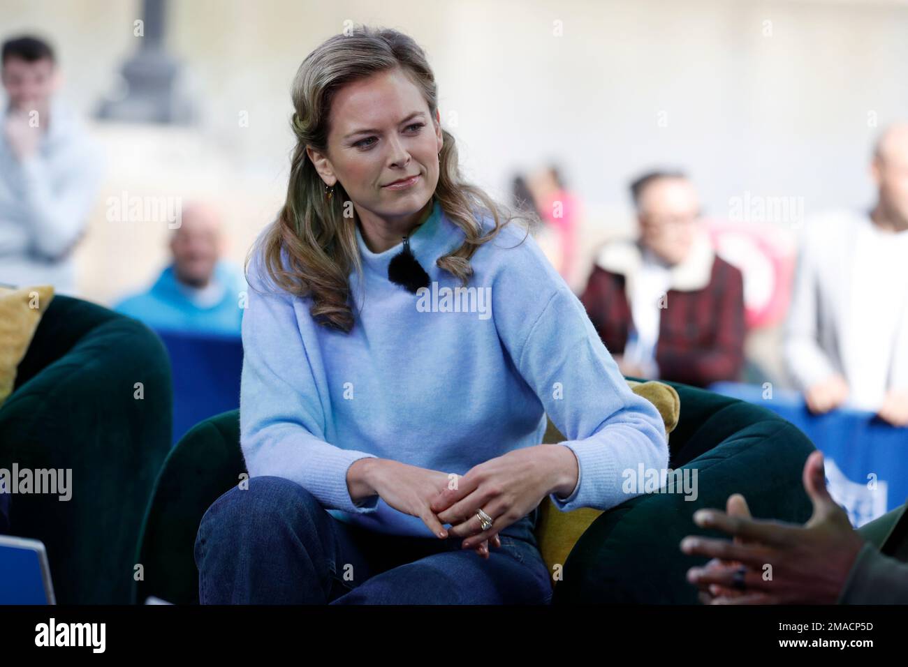 Jamie Erdahl is seen on the set of Good Morning Football, Thursday ...
