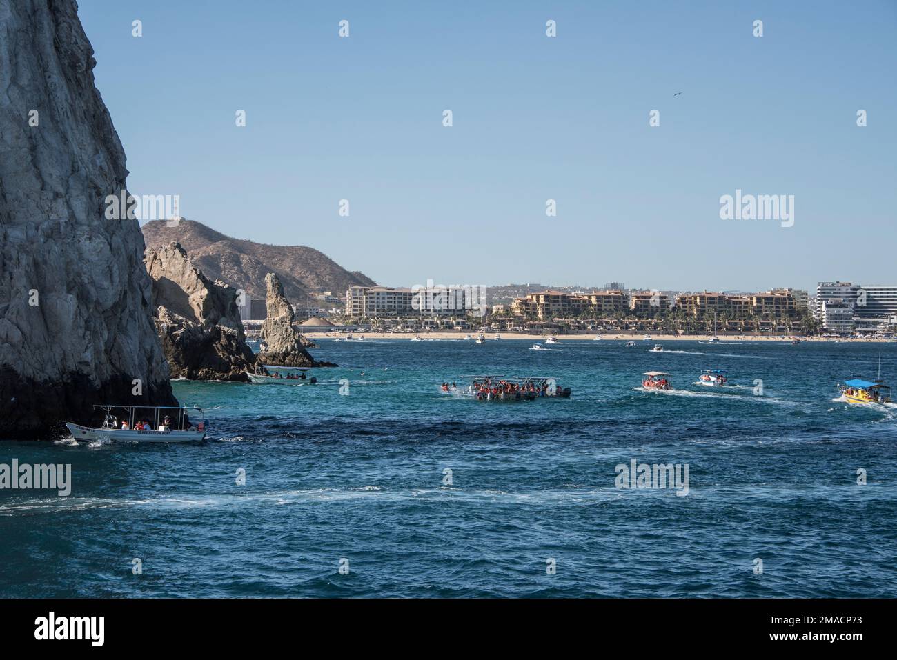 The very tip the Baja Peninsula is called Land's End and is marked by a ...