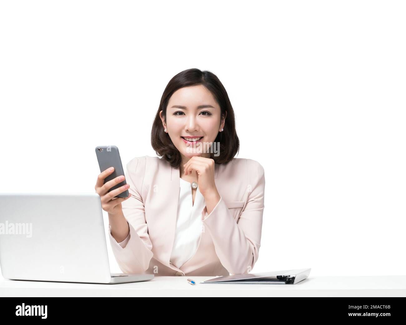 Career women are using the computer Stock Photo - Alamy