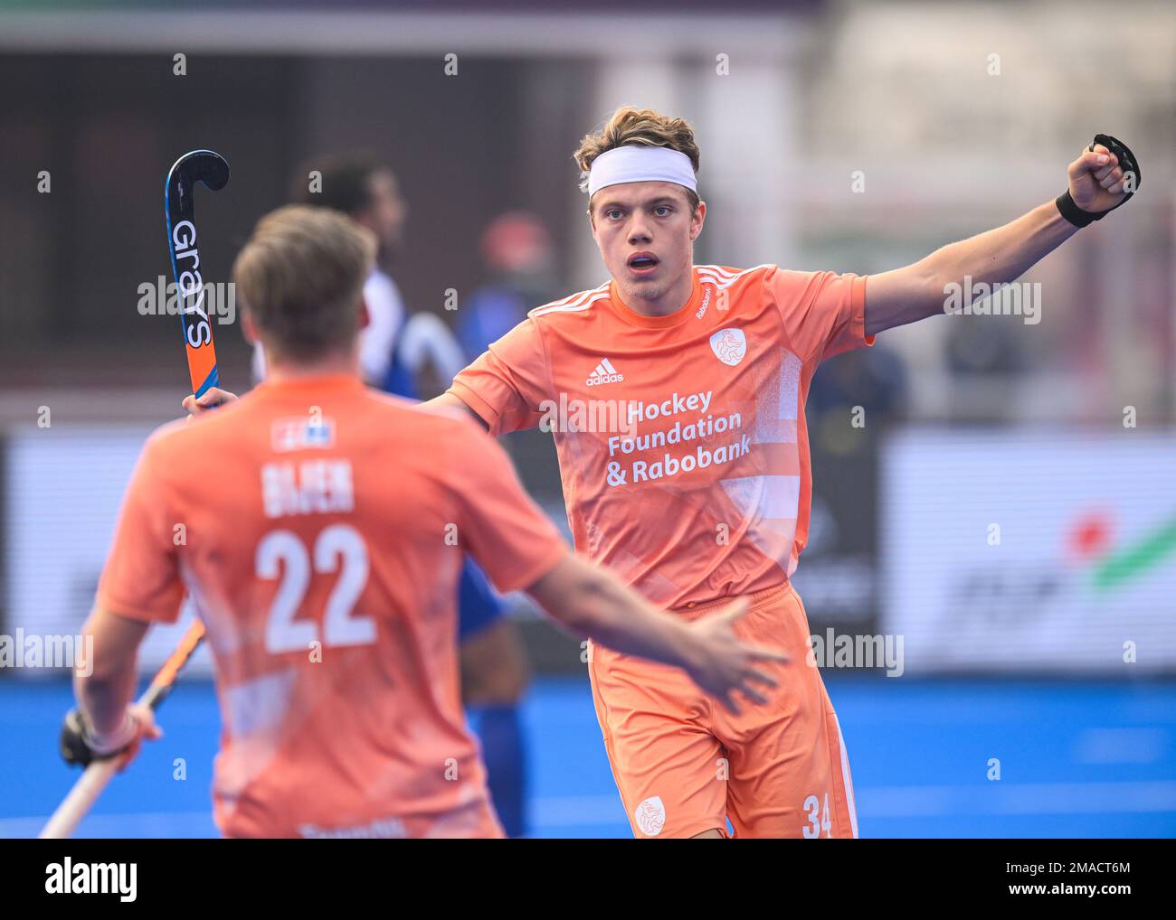 BHUBANESWAR, INDIA - JANUARY 19: Derck de Vilder of the Netherlands ...
