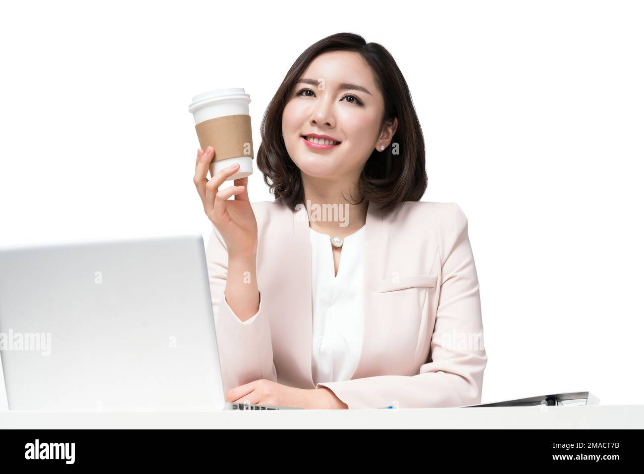 Career women are using the computer Stock Photo - Alamy