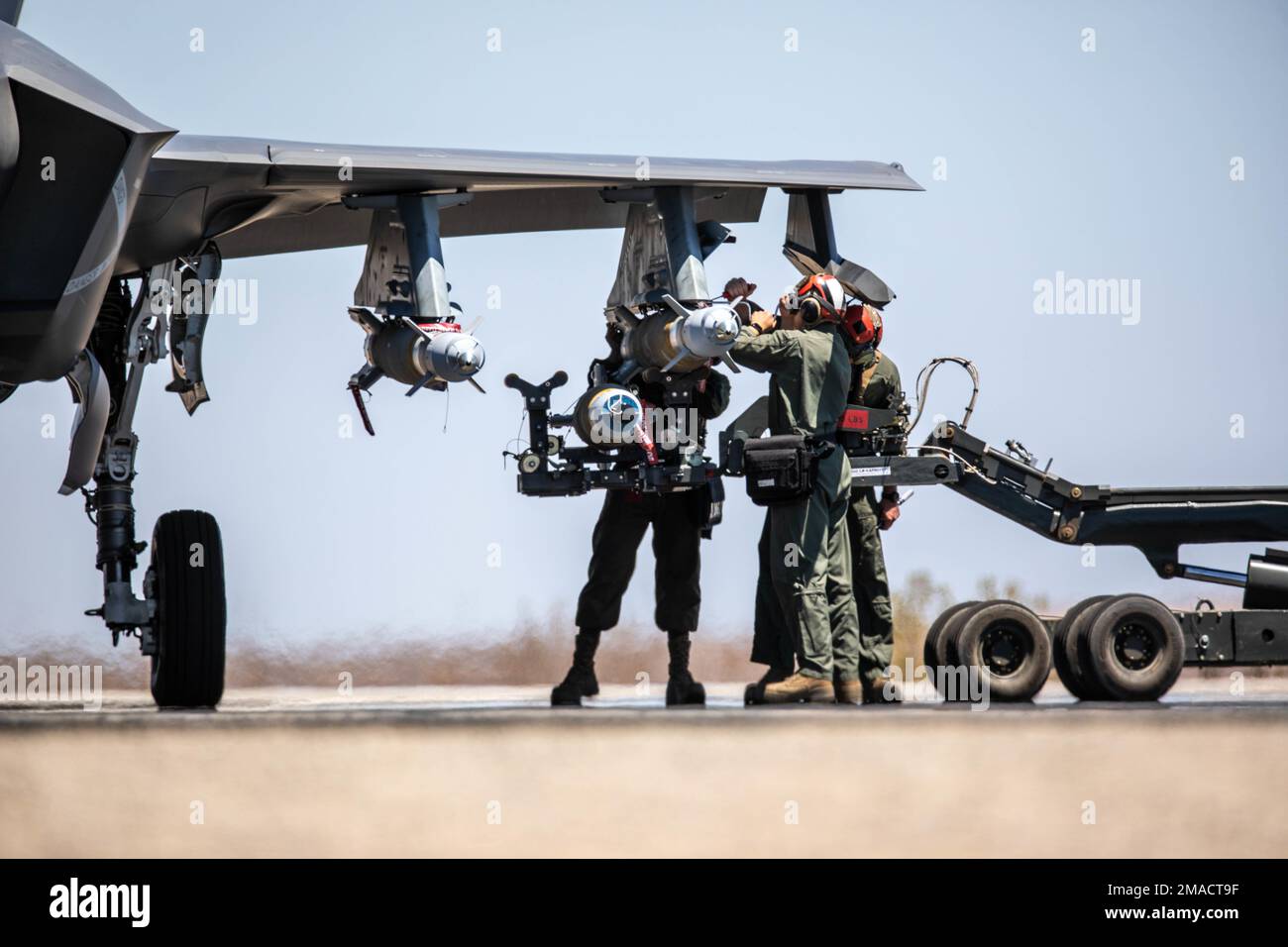 U.S. Marines with Marine Medium Tiltrotor Squadron 362, Marine Aircraft Group (MAG) 16, 3rd ...