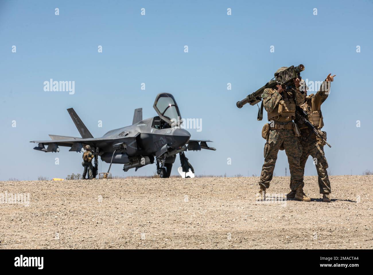 U.S. Marines with 3d Low Altitude Air Defense Battalion, Marine Air ...