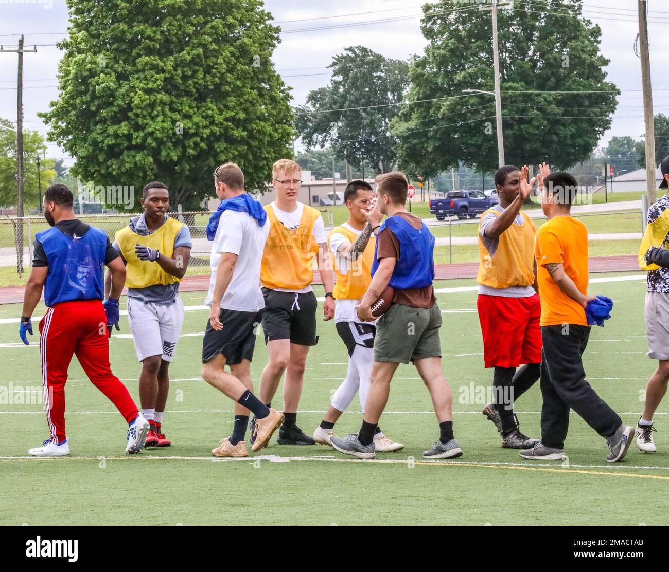 Soldiers from 1st Brigade Combat Team and 3rd Brigade Combat Team shake ...