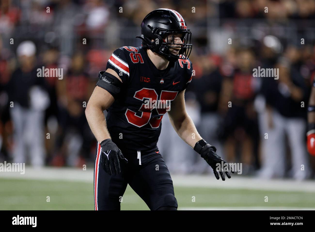 Ohio State linebacker Tommy Eichenberg plays against Wisconsin during ...