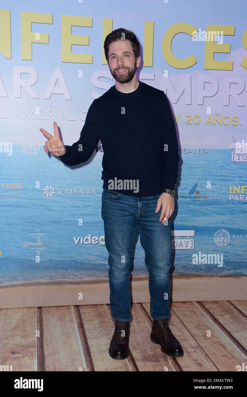 January 18, 2023, Mexico City, Mexico: Actor Luis Arrieta attends a ...