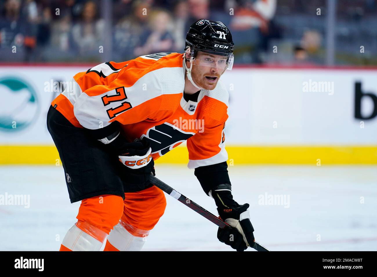 Philadelphia Flyers' Max Willman plays during a preseason NHL hockey ...