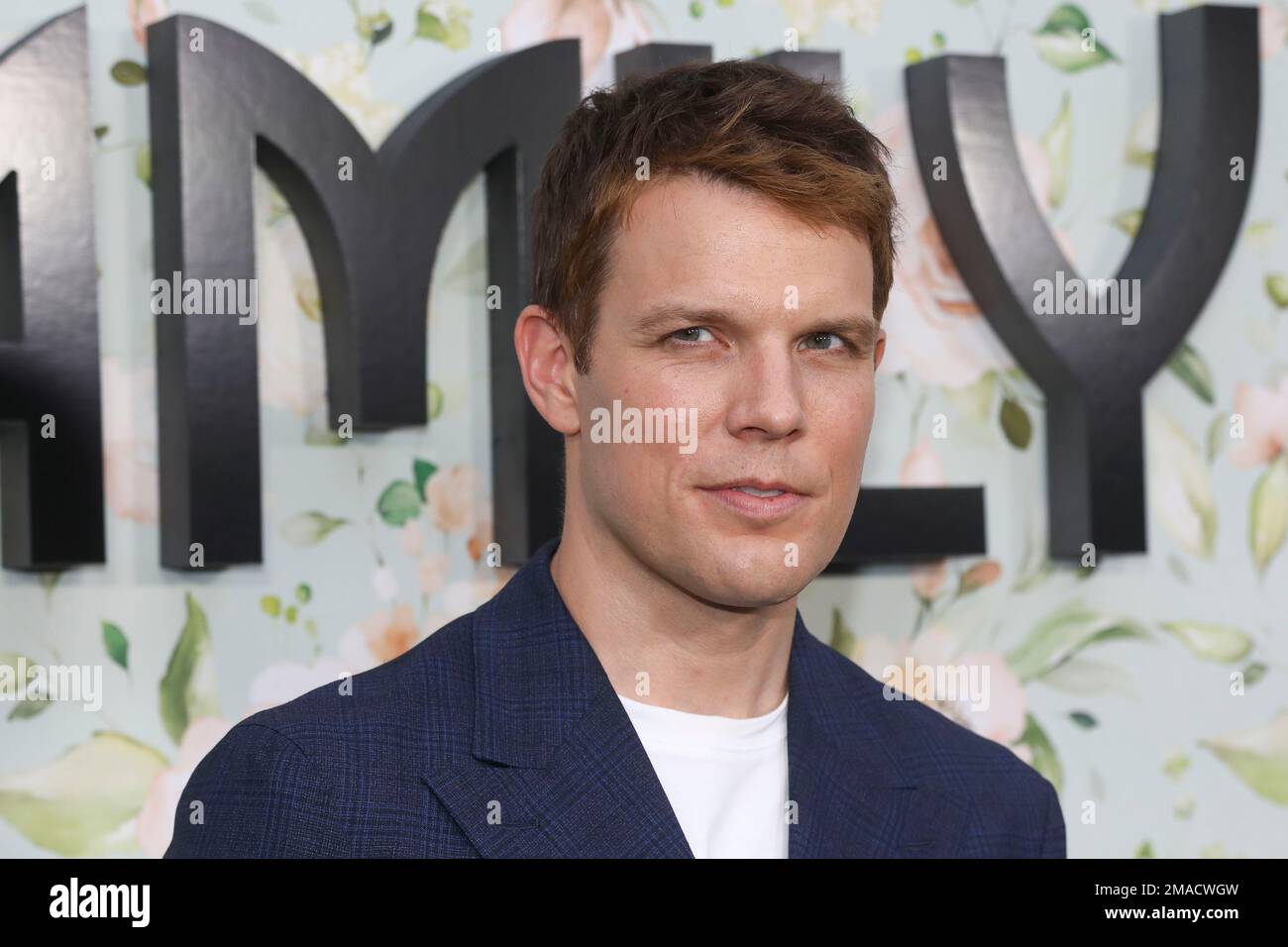 Actor Jake Lacy attends the world premiere of the Peacock limited ...