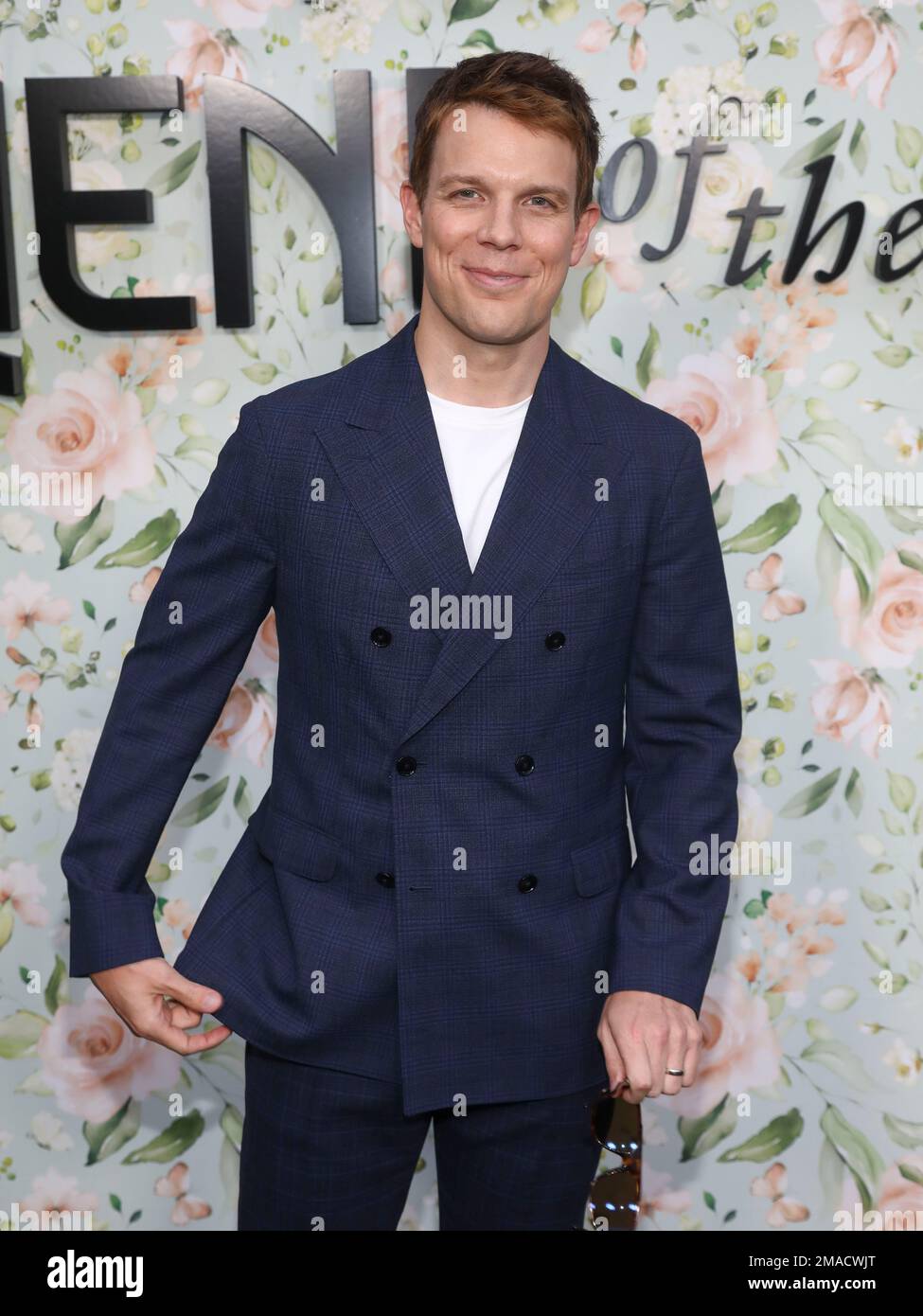Actor Jake Lacy attends the world premiere of the Peacock limited ...