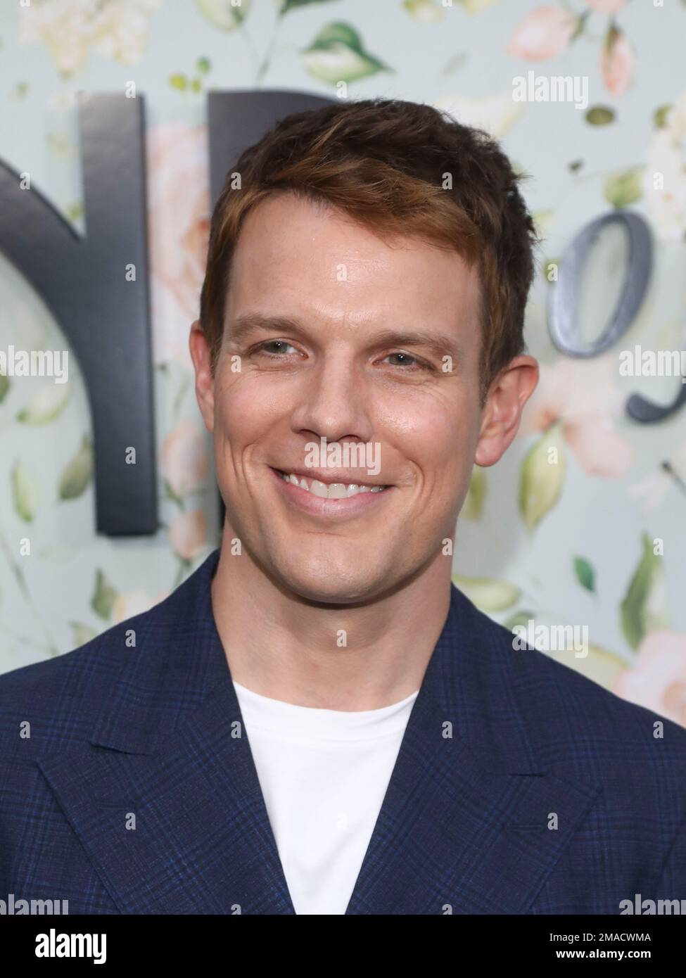 Actor Jake Lacy attends the world premiere of the Peacock limited ...