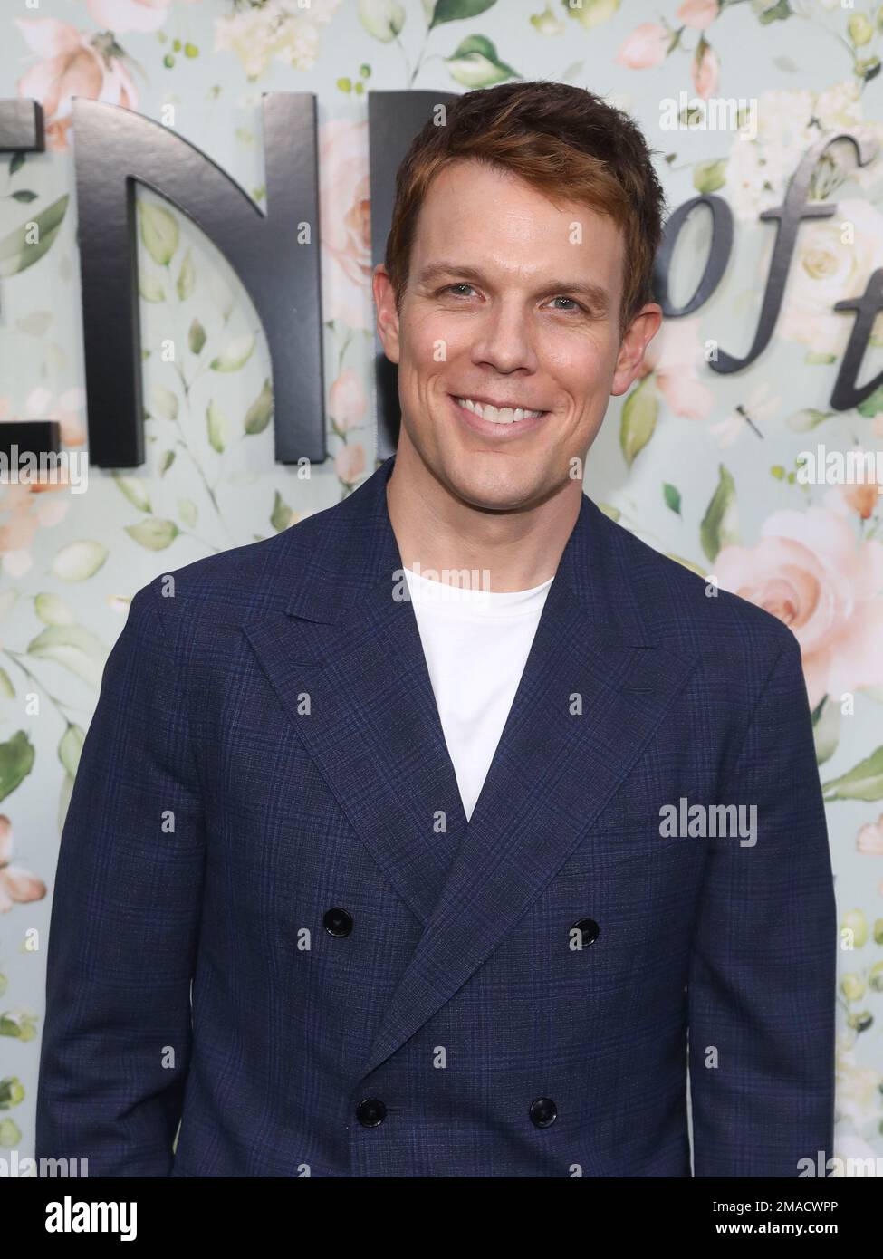 Actor Jake Lacy attends the world premiere of the Peacock limited ...