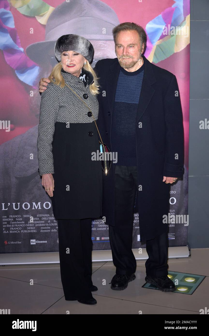 Rome, Italy. 18th Jan, 2023. Franco Nero Barbara Bouchet attends the ...