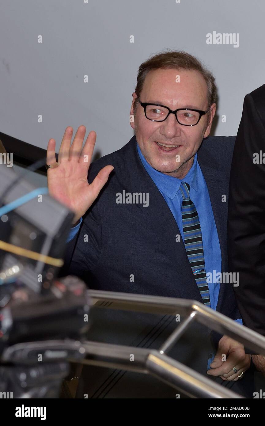 Rome, Italy. 18th Jan, 2023. Actor Kevin Spacey attends the photocall ...