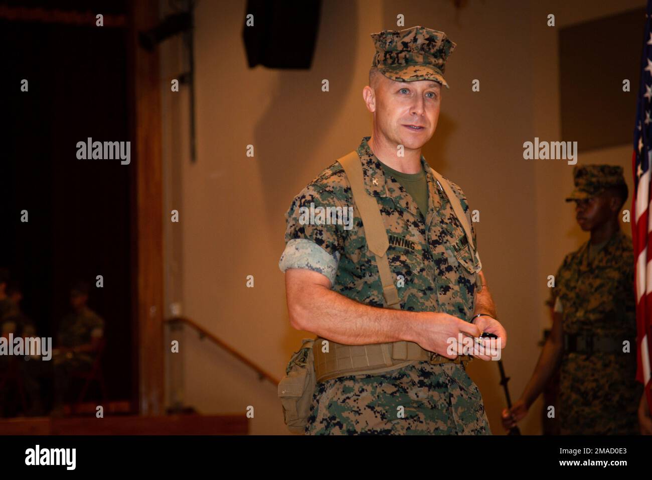 U.S. Marine Corps Col. David M. Banning, commanding officer ...