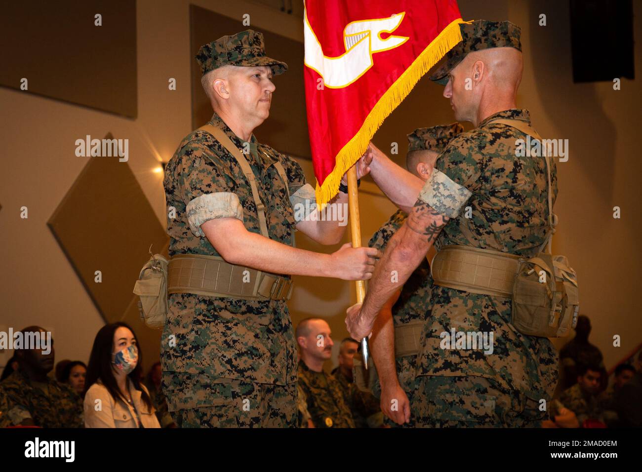 U.S. Marine Corps Col. Jeffery L. Hammond, outgoing commanding officer ...