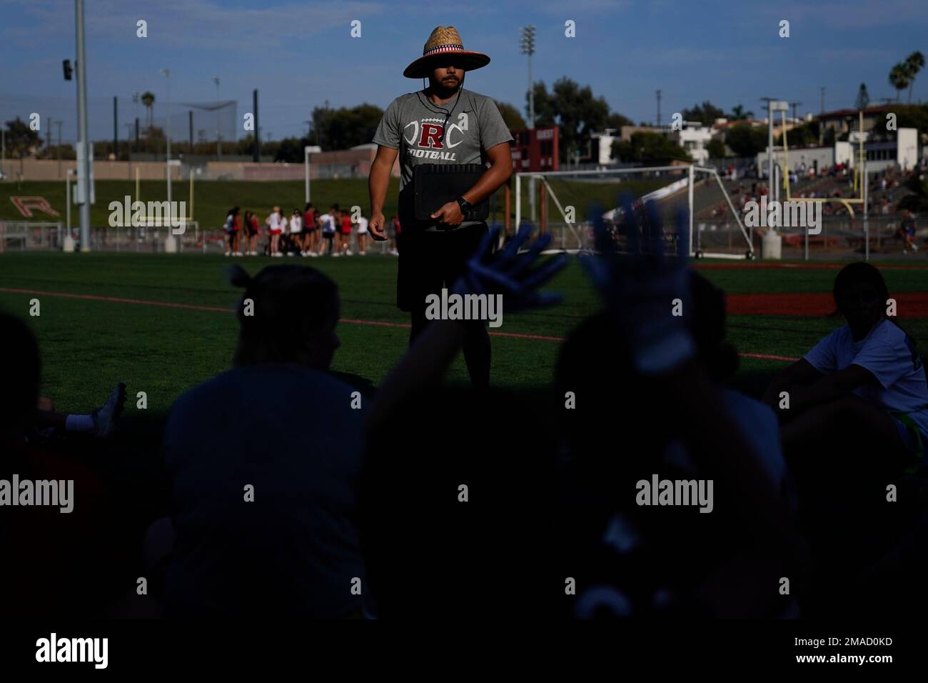 Jake Jimenez, Redondo Union High School girl's flag football coach ...