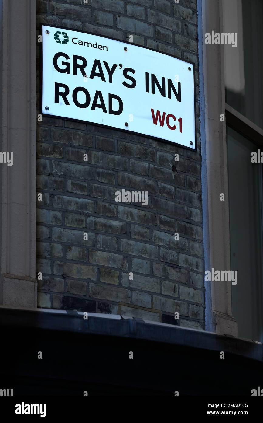 London wc1 sign hi-res stock photography and images - Alamy