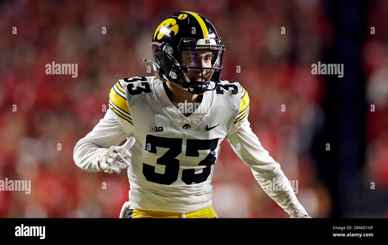 Iowa defensive back Riley Moss (33) in action against Rutgers during an ...