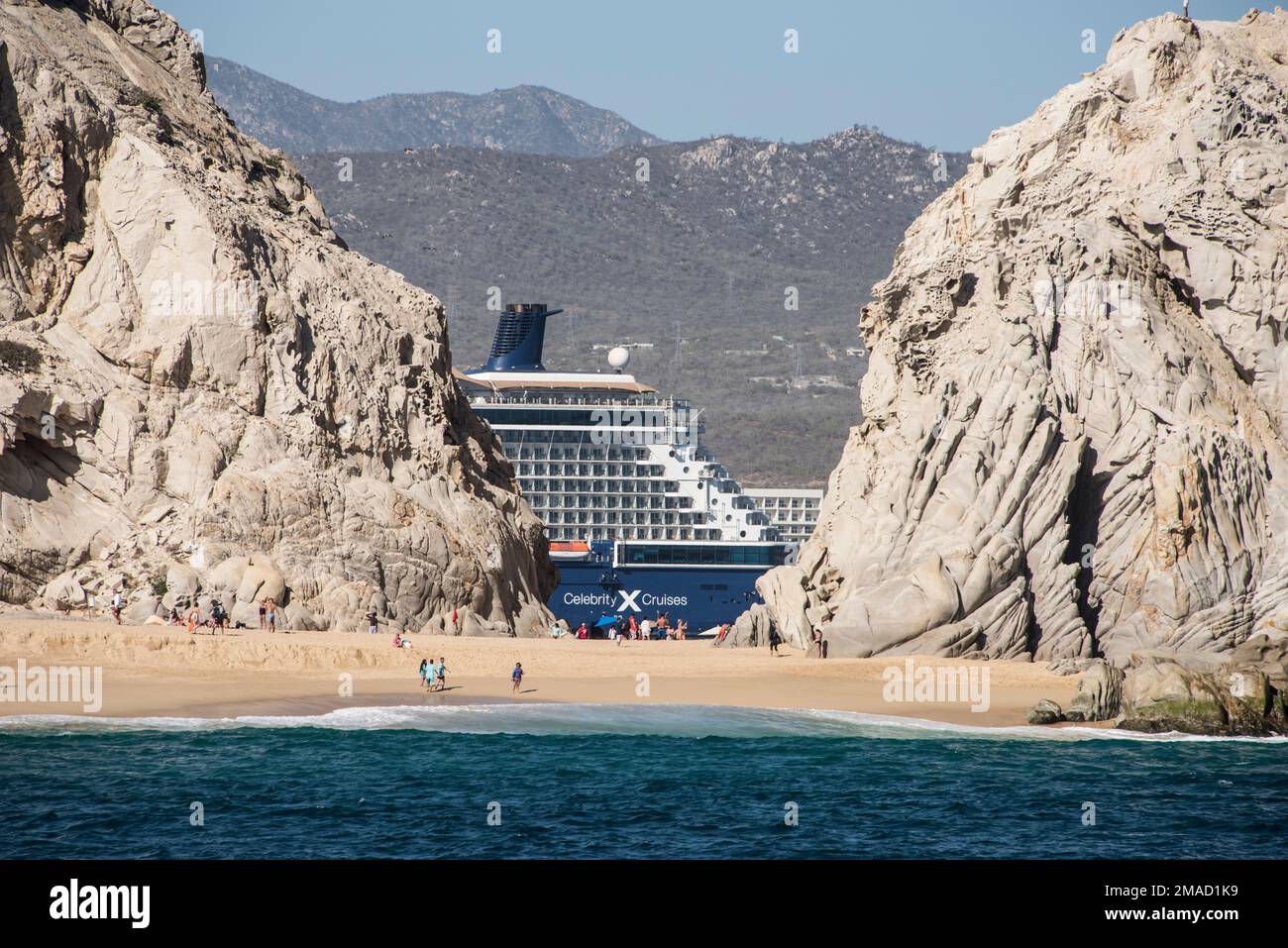 Lover's Beach, a popular tourist and adventurer destination in Cabo San ...