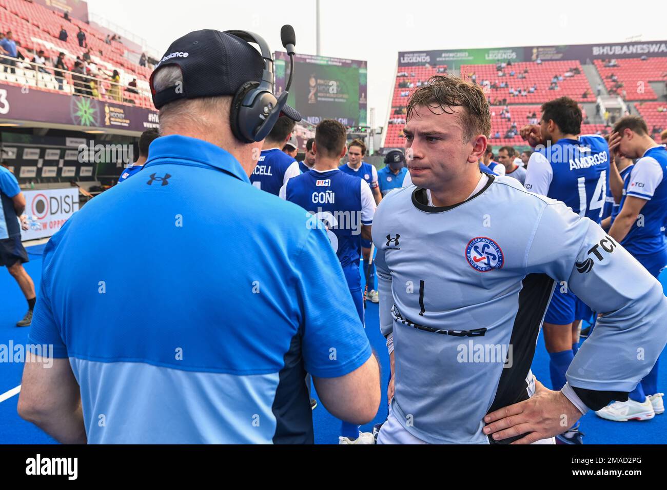 BHUBANESWAR, INDIA - JANUARY 19: Agustin Araya of Chile during the FIH ...