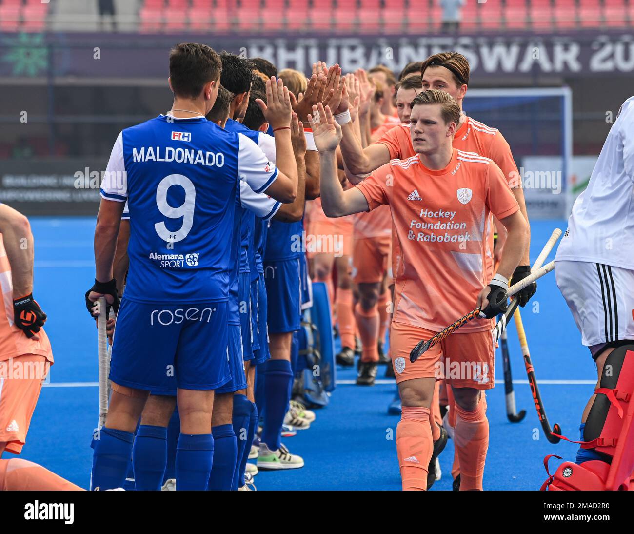 BHUBANESWAR, INDIA - JANUARY 19: Koen Bijen of the Netherlands during ...