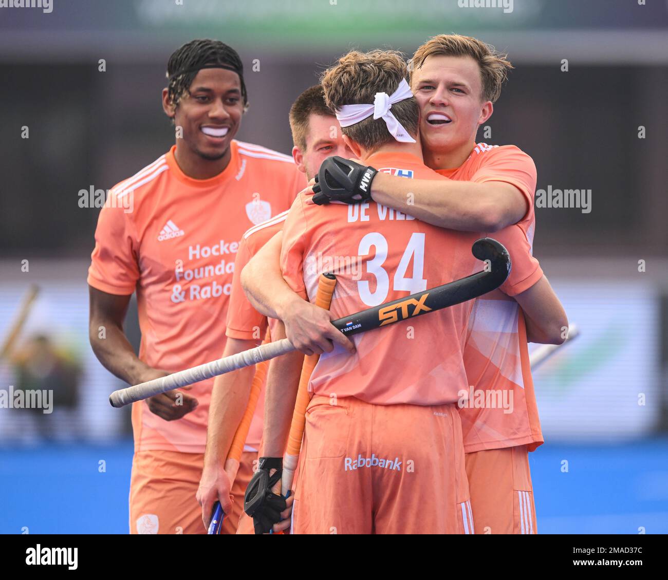 BHUBANESWAR, INDIA - JANUARY 19: Derck de Vilder of the Netherlands and ...