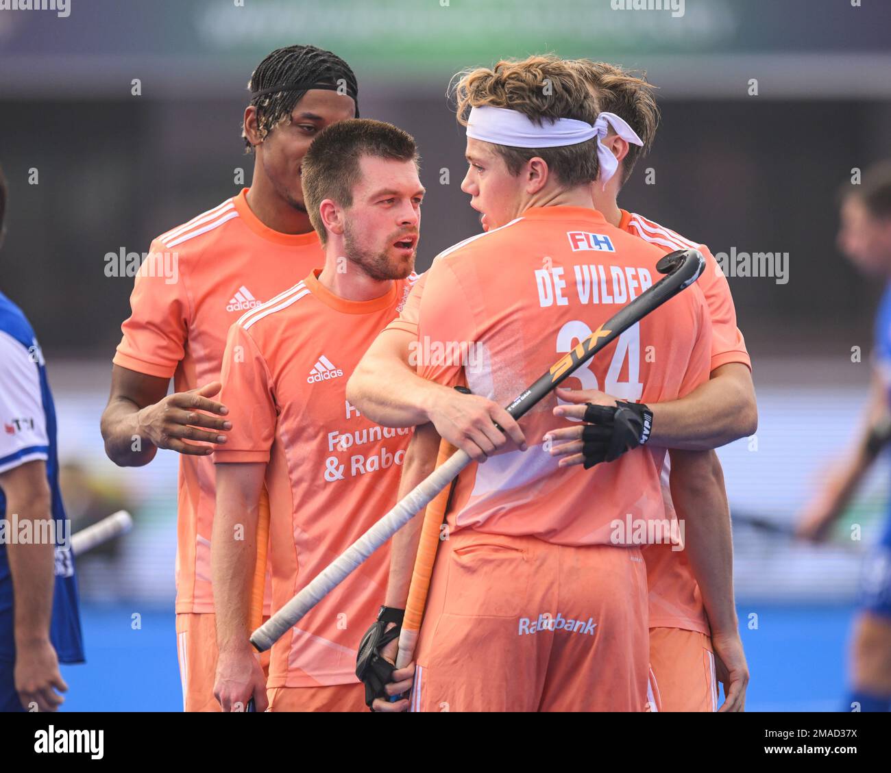 BHUBANESWAR, INDIA - JANUARY 19: Derck de Vilder of the Netherlands and ...