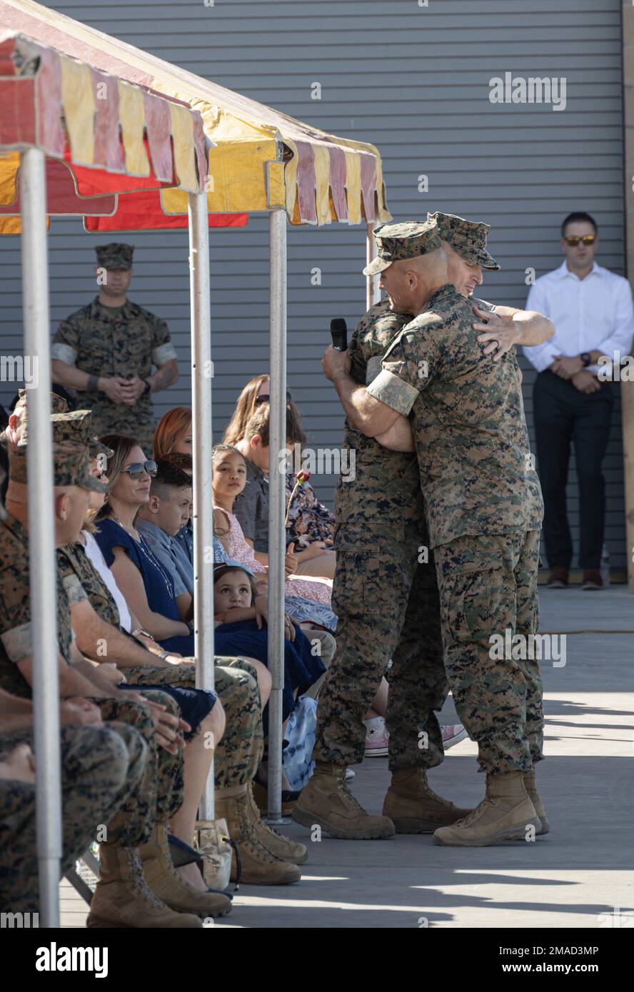Lt. Col. Scott Stewart (left), the incoming commanding officer of 3d ...