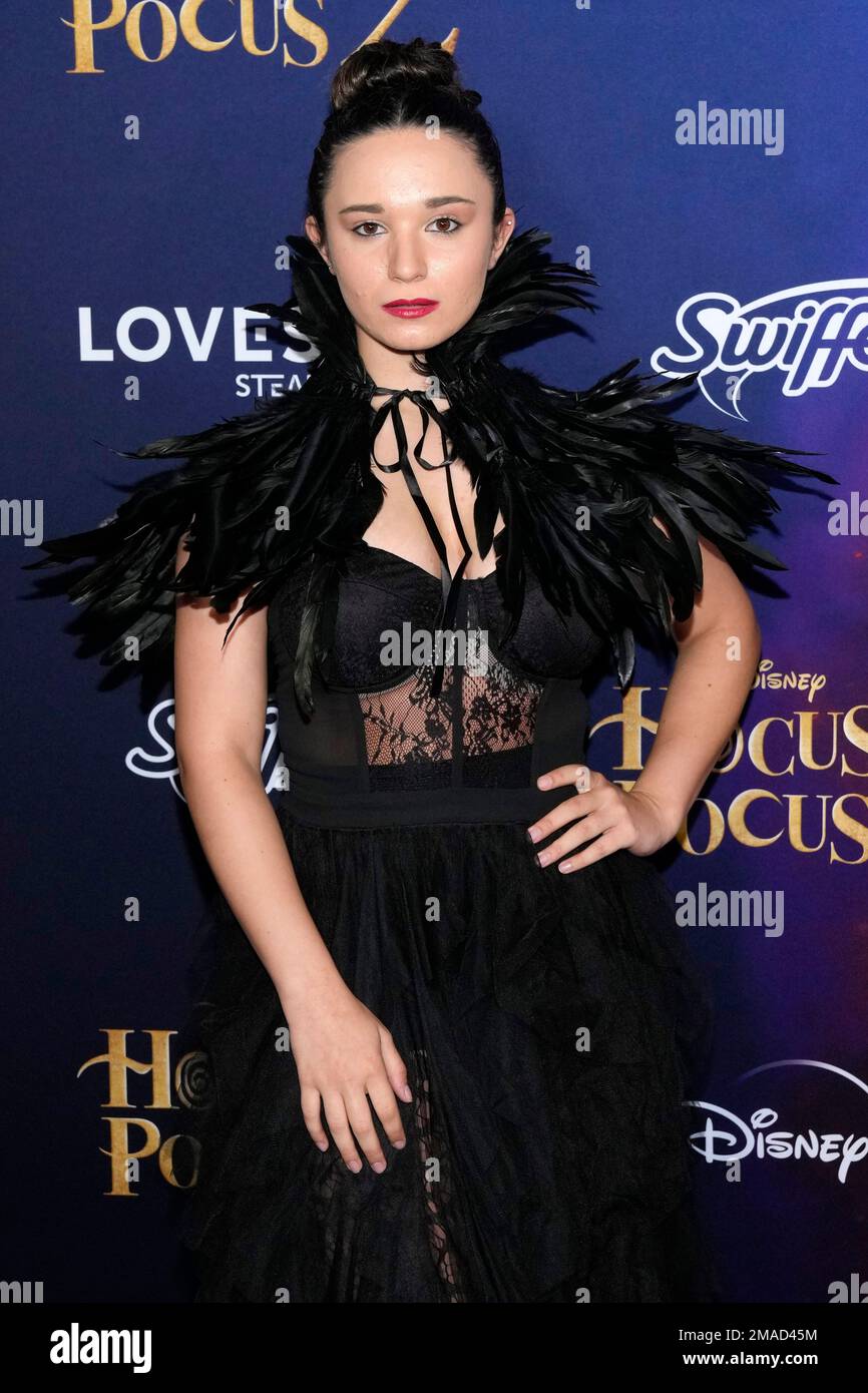 Ava Breeze attends the premiere of "Hocus Pocus 2" at AMC Lincoln ...
