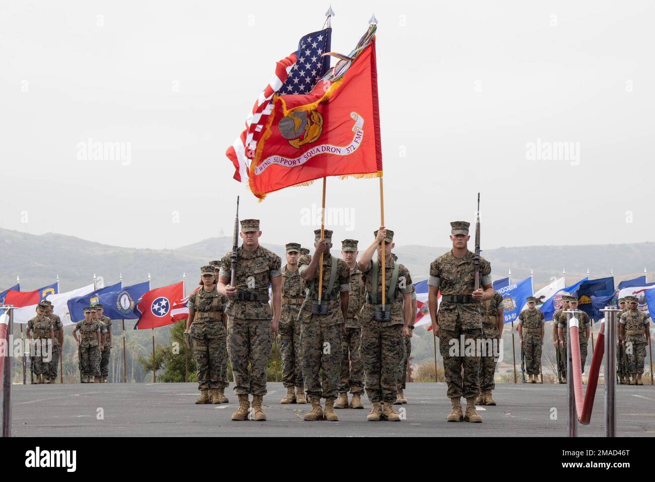 U.S. Marines with Marine Wing Support Squadron 372, Marine Aircraft ...