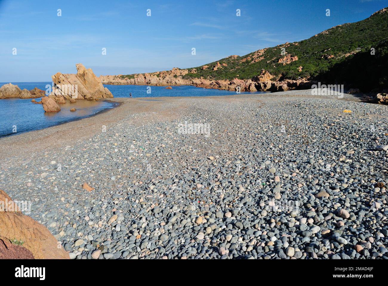 View f the Cala Tinnari beach Stock Photo - Alamy