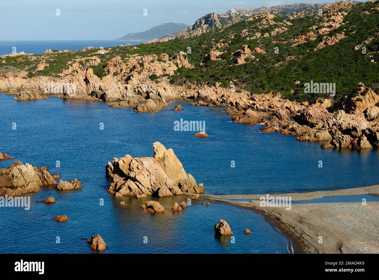 View f the Cala Tinnari beach Stock Photo - Alamy