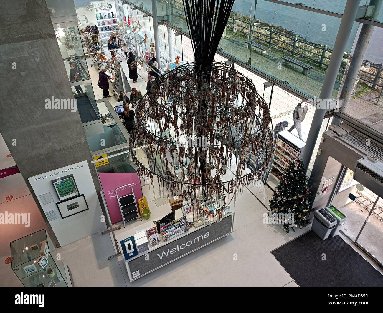 The Interior view at the National Glass Centre in Sunderland, UK Stock ...
