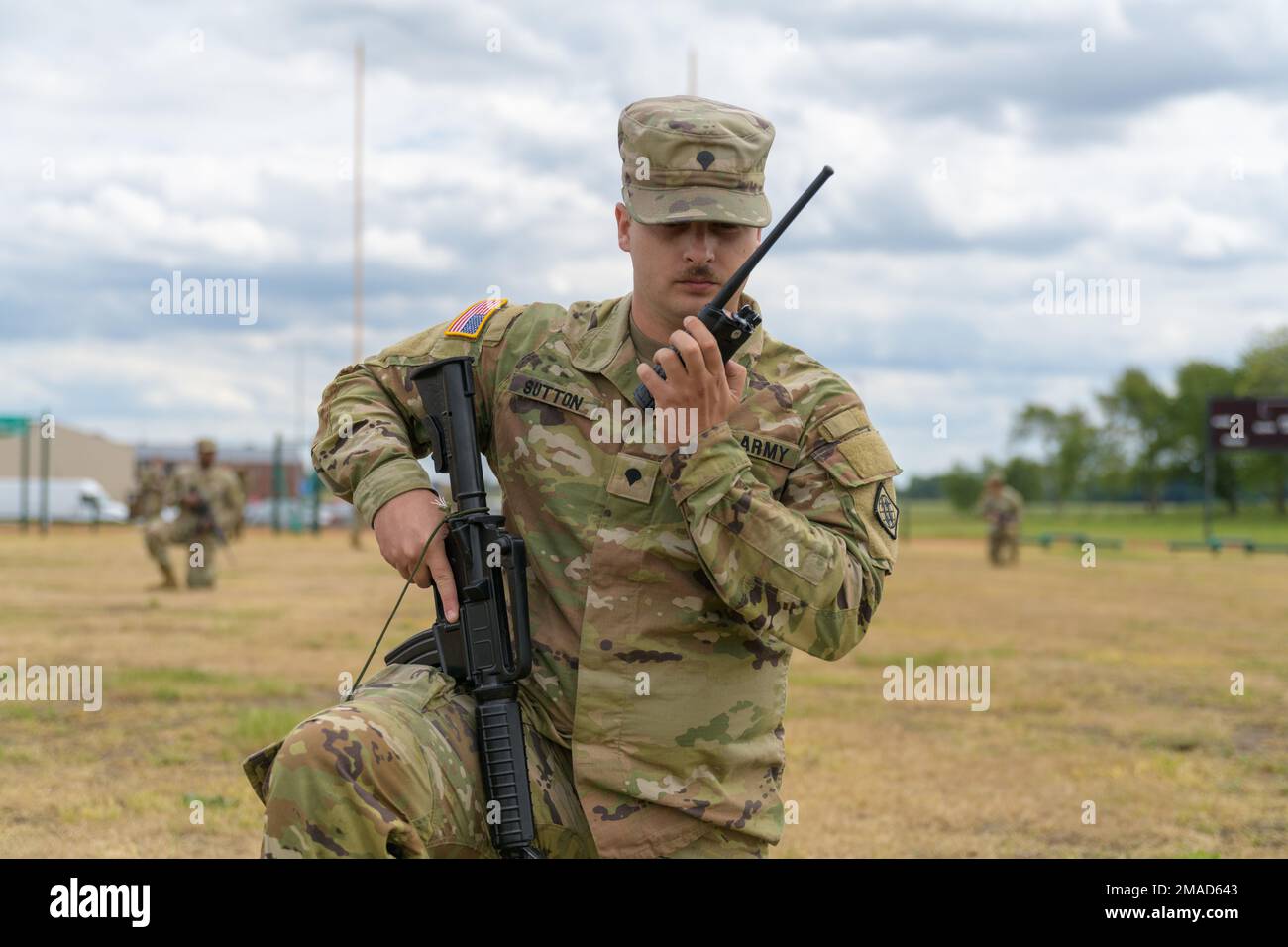 U.S. Army Spc. Breadon Sutton, assigned to U.S. Army Network Enterprise ...