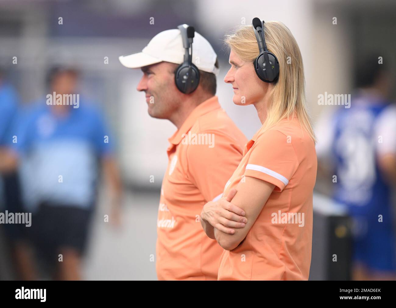 BHUBANESWAR, INDIA - JANUARY 19: Assistant coach Marieke Dijkstra of ...
