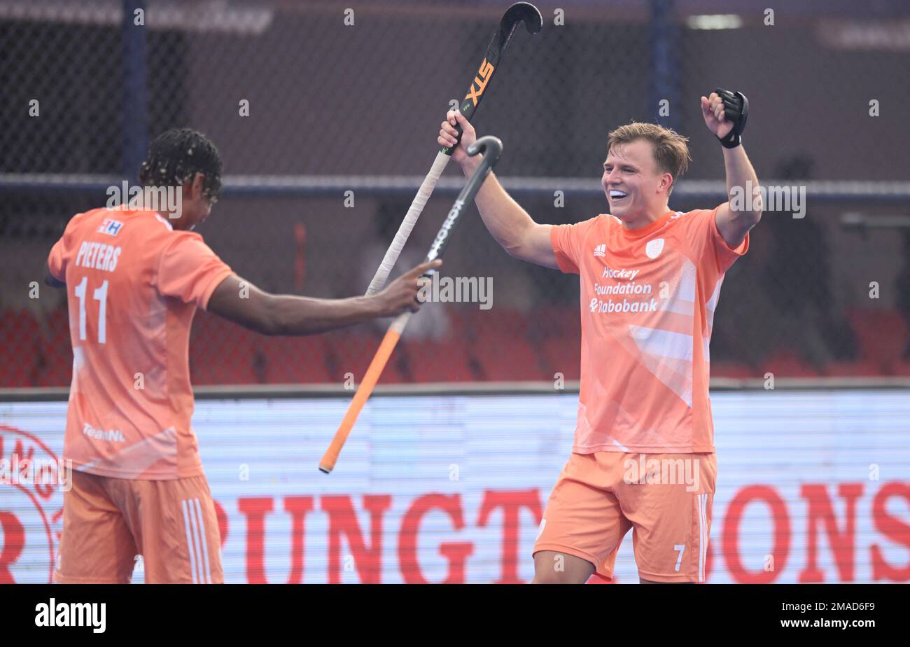 BHUBANESWAR, INDIA - JANUARY 19: Thijs van Dam of the Netherlands and ...