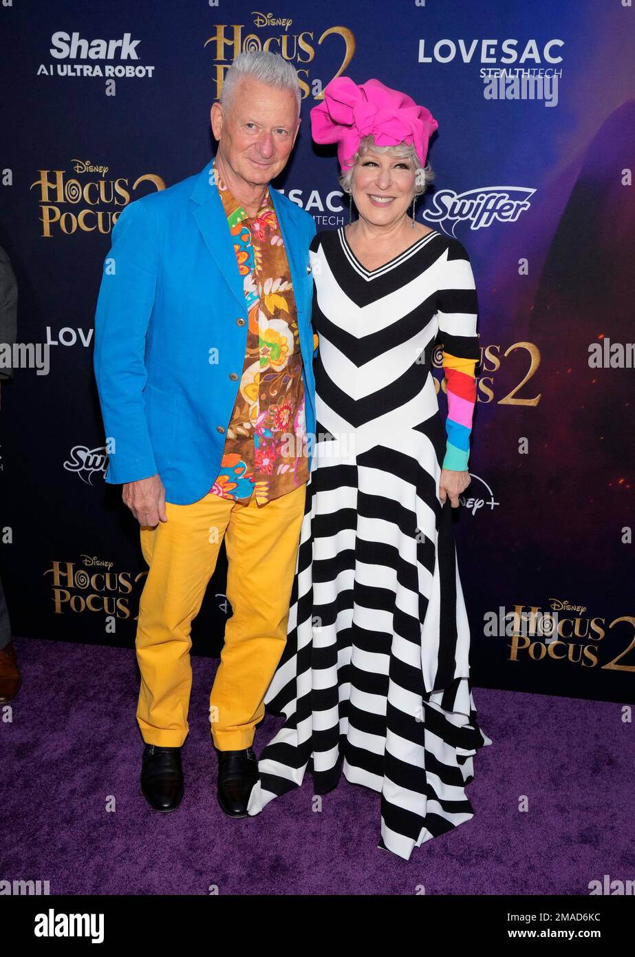 Bette Midler, right, and Martin von Haselberg attend the premiere of ...