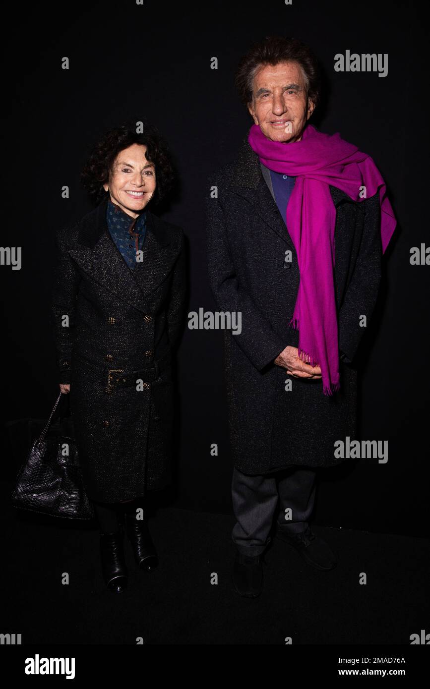 Monique Buczynski and Jack Lang arrive for the Dior Spring/Summer 2023 fashion collection ...