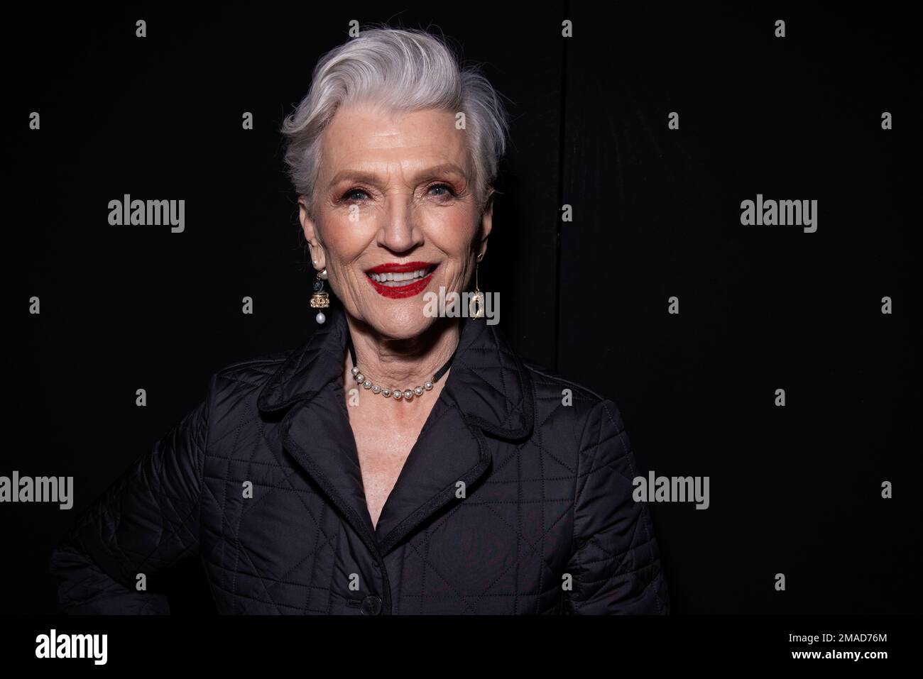 Maye Musk arrives for the Dior Spring/Summer 2023 fashion collection ...