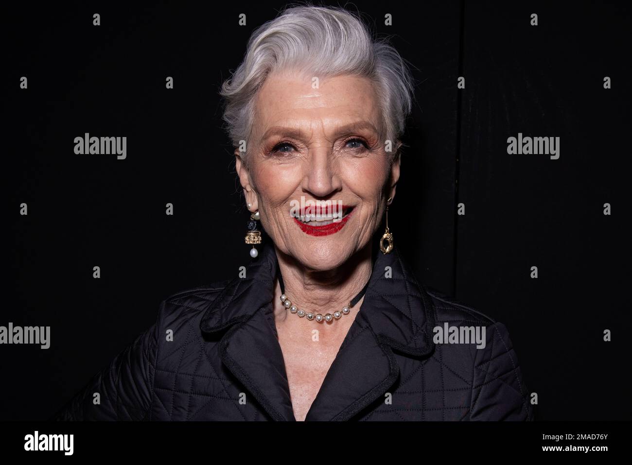 Maye Musk arrives for the Dior Spring/Summer 2023 fashion collection ...