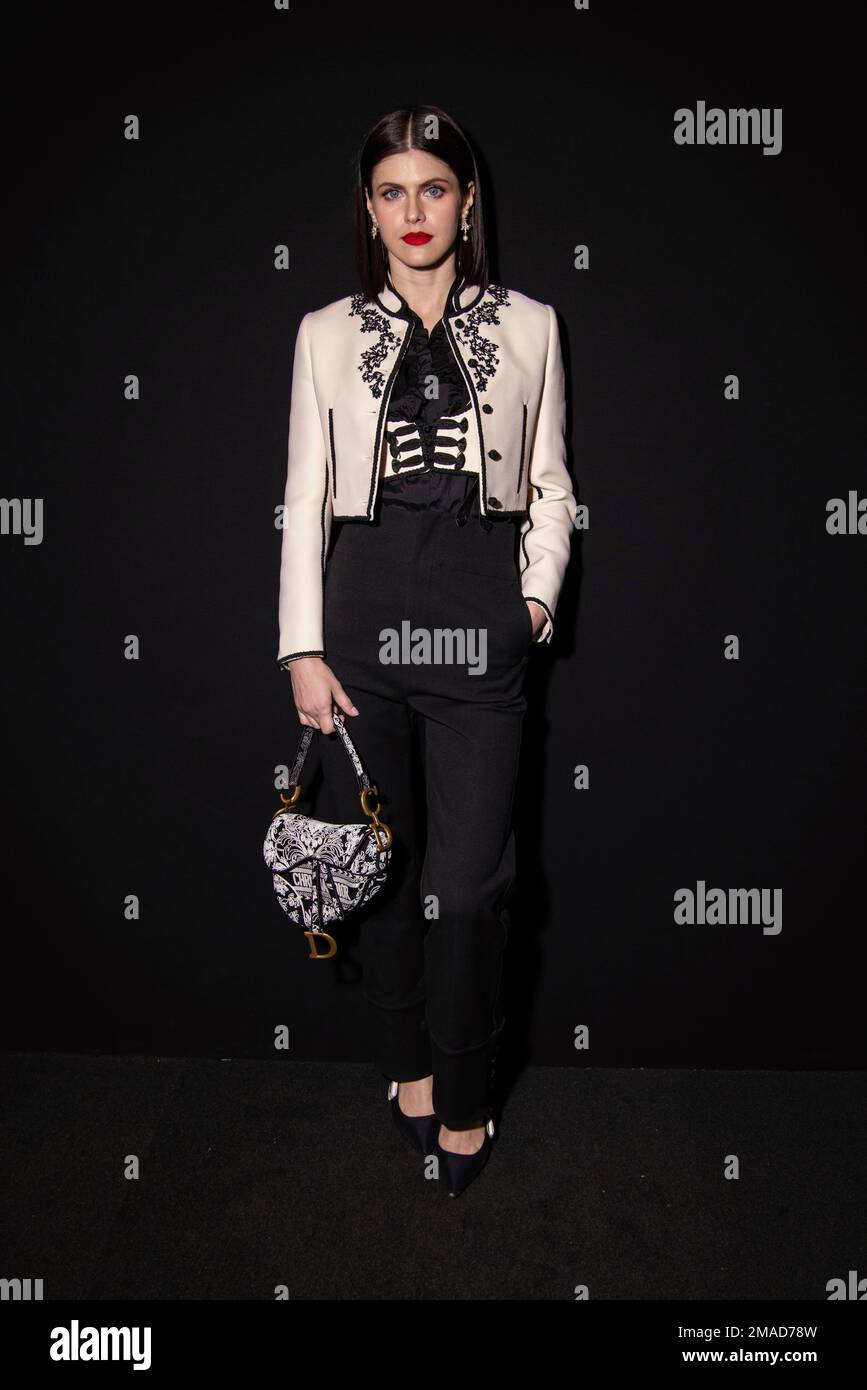 Alexandra Daddario arrives for the Dior Spring/Summer 2023 fashion ...
