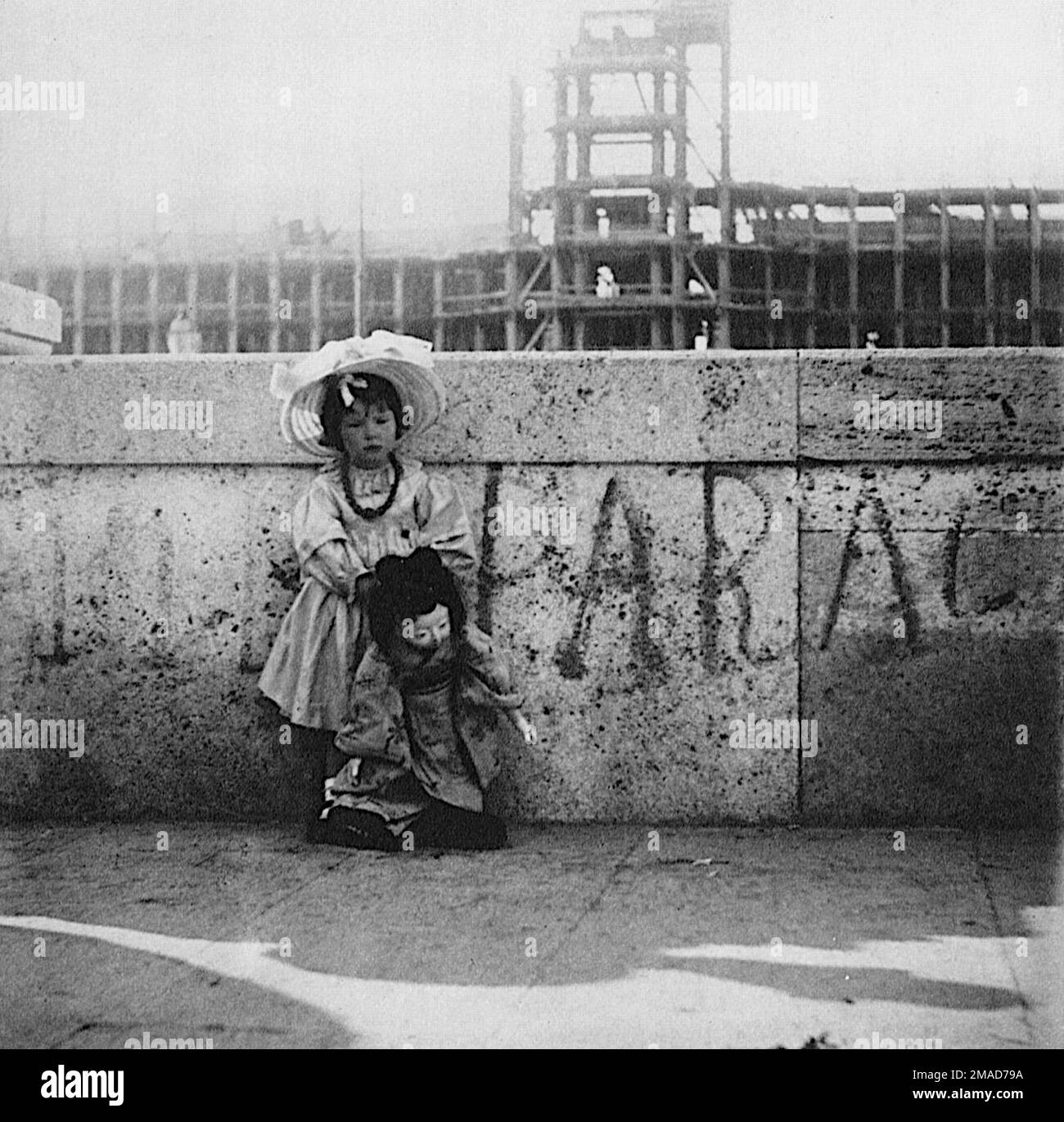 Giuseppe Primoli - The Japanese Doll - c1898 - A young girl stands ...