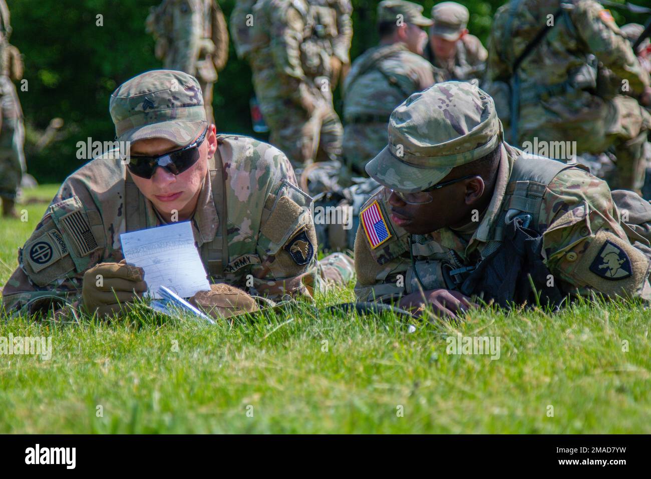Sgt. Michael Tinsley (left), an Infantry Team Leader, with 1st ...