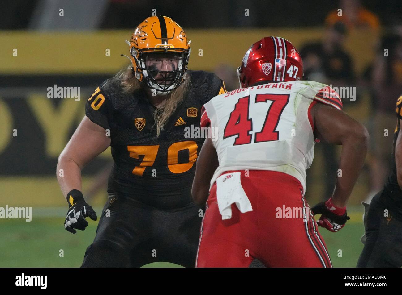 Arizona State offensive lineman Emmit Bohle (70) during the second half ...