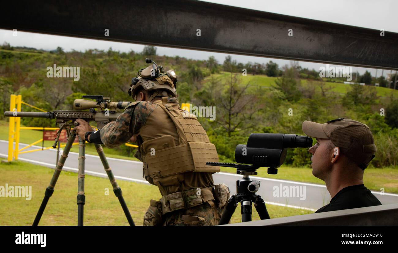 U.S. Marine Corps Sgt. Todd Smith, left, a scout sniper with 3rd ...