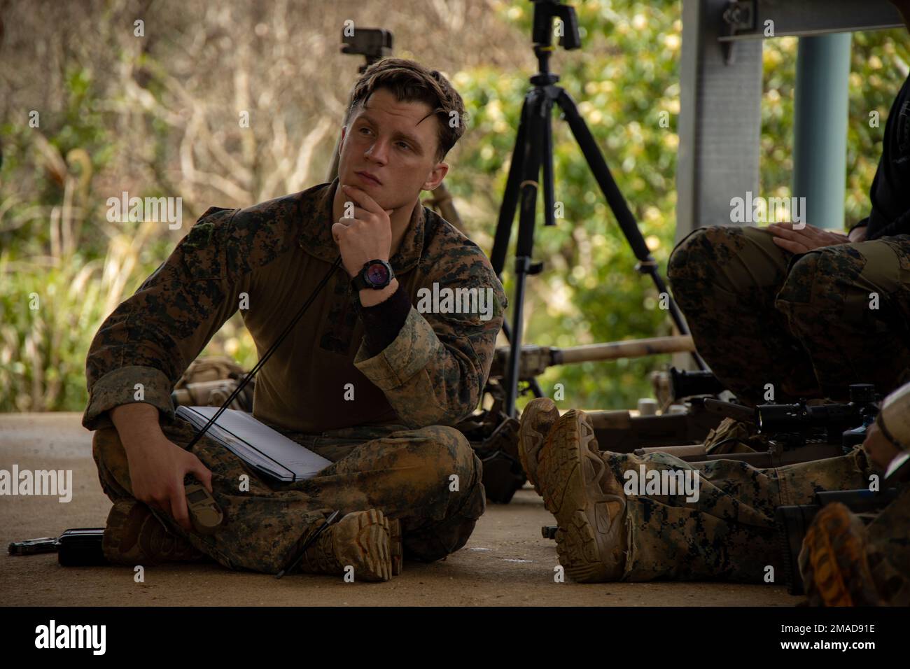 U.S. Marine Corps Sgt. Trevor Hancock, a team leader with 2nd Battalion ...