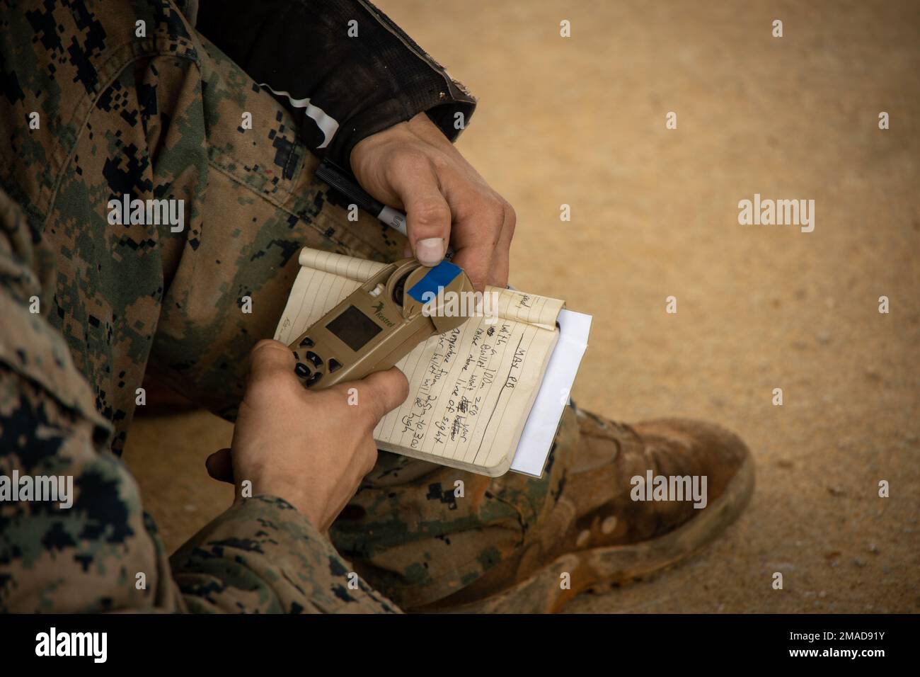 A Kestrel is used by U.S. Marine Corps Sgt. Trevor Hancock, a team ...