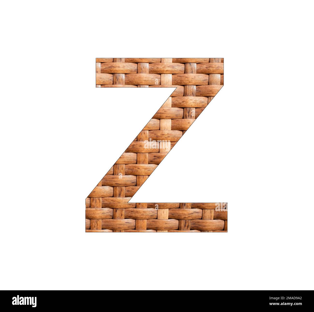 Alphabet Letter Z - Natural Rattan Background Stock Photo - Alamy