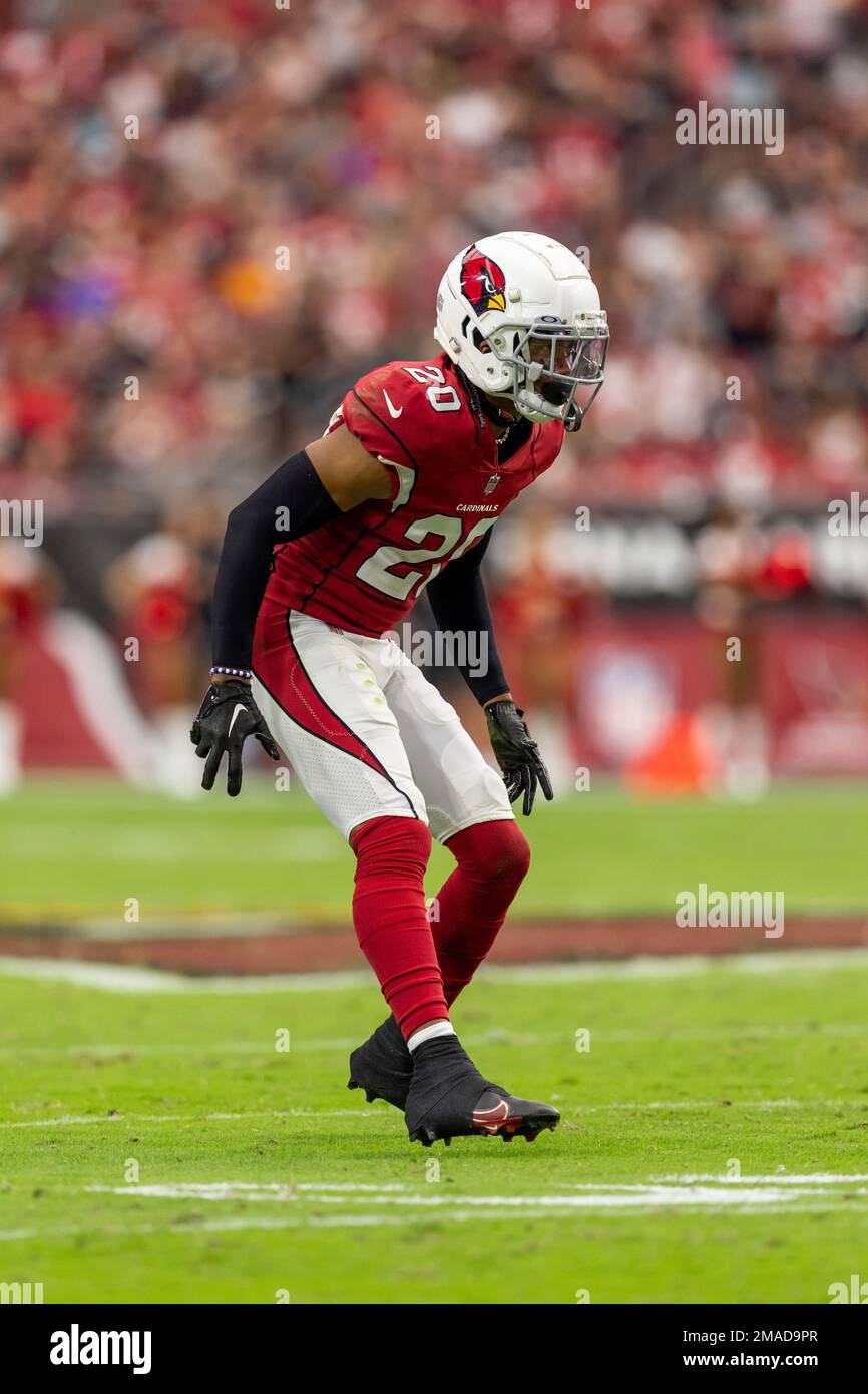 Cornerback (20) Marco Wilson of the Arizona Cardinals against the Los ...